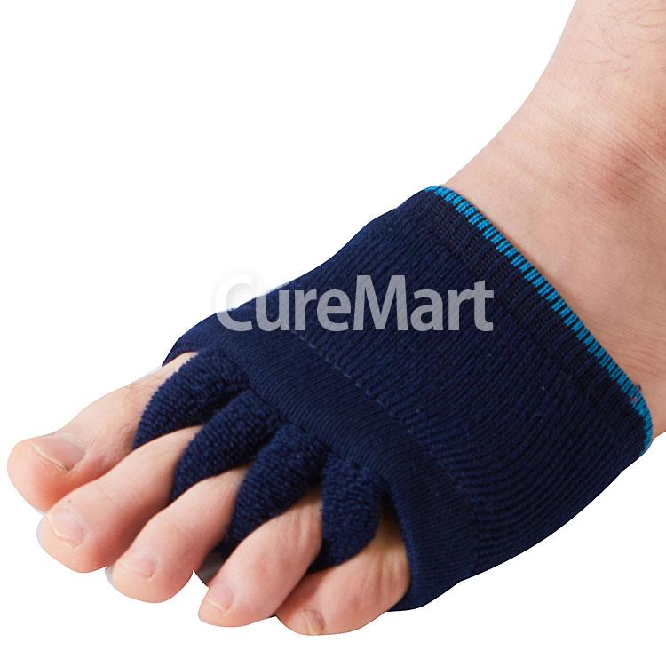 SUNAYAMA 指ぐっぱ 5本指 つま先ソックス 男性用 23-27cm ブルー Carelance 9288 SUNAYAMA メール便 ...