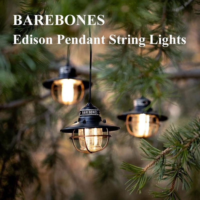BAREBONES LIVING ベアボーンズリビング エジソン ストリング ペンダント ライト レッド Edison Pendant String Lights Red :bare ...