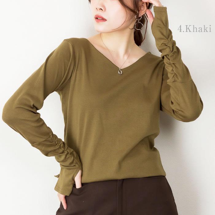 ブランド登録なし (5営業日以内入荷) トップス レディース 長袖 ロンt カットソー vネック 指穴 大きいサイズ LARU ラルー : レディースマフラー・ストールのカービーズ - 通販 ...