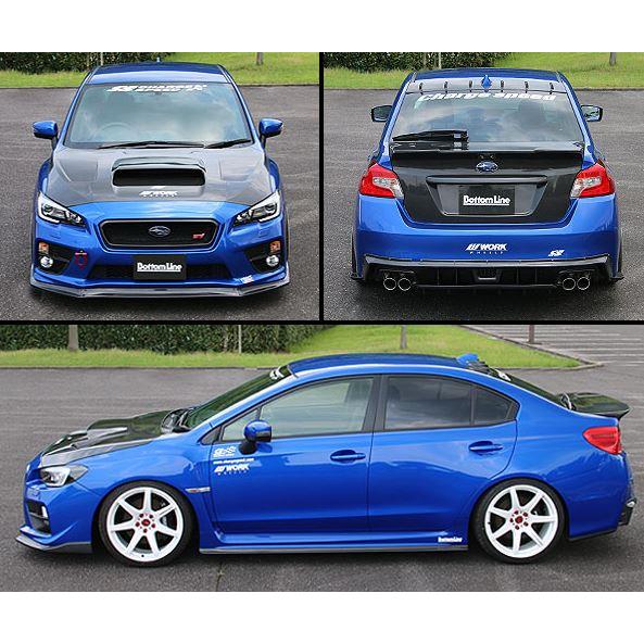 チャージスピード WRX STI S4 VAB VAG A-C型 ボトムライン 3点セット TYPE-1 タイプ1 カーボン BottomLine ボトムライン :aafc2848abnm ...