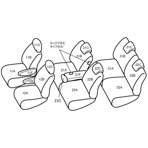 Bellezza ベレッツァ シートカバー ウィッシュ ZNE1#G ANE1#G カジュアル T253 シート 内装 : 掘り出し物ゲット 2号店 - 通販 - Yahoo!ショッピング