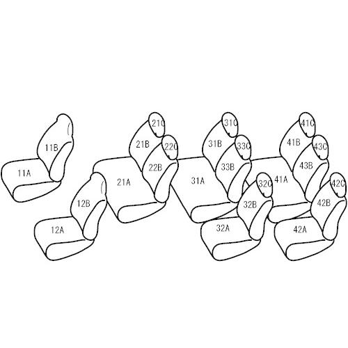 Bellezza ベレッツァ シートカバー ハイエース 200系 カジュアル 4列車 T211 シート 内装 : 掘り出し物ゲット 2号店 ...