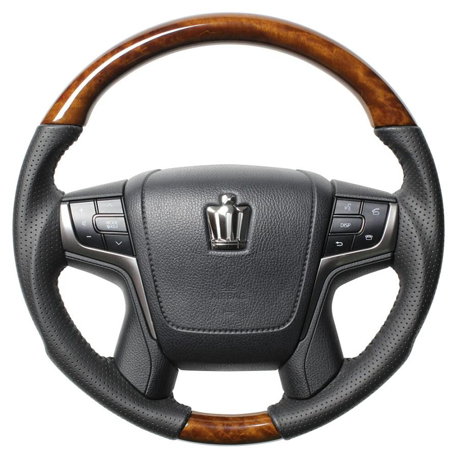 レアル クラウンロイヤル 210系 ステアリング H30-LBW-BK REAL オリジナルシリーズ : 掘り出し物ゲット 2号店 - 通販 - Yahoo!ショッピング