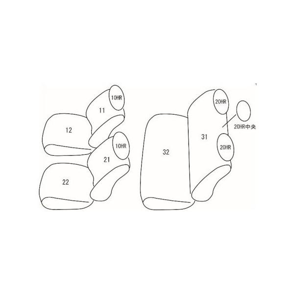 クラッツィオ シートカバー ノート E12 ライン L EN-5284 シート 内装 : 掘り出し物ゲット 2号店 - 通販 - Yahoo!ショッピング