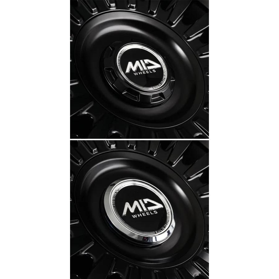 マルカサービス 20インチ 5H114.3/108 8.5J+38 5穴 ホイール 1本 セミグロスブラック MID EXCLUSIVE ...