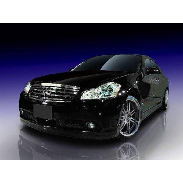 フーガ Y50 PY50 PNY50 リアハーフ 前期 250GT/350GT H16/10〜H19/11 FRP 未塗装 社外品 FUGA エアロ :00396-002:カスタムランド2号店 ...