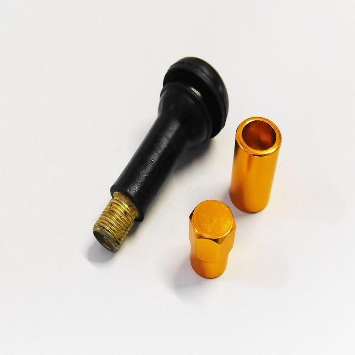 CL3073 チューブレス 汎用 エアバルブ ゴールド 2個セット TR414 タイヤバルブ バイク ATV ジャイロ / : カスタムライフ - 通販 - Yahoo!ショッピング