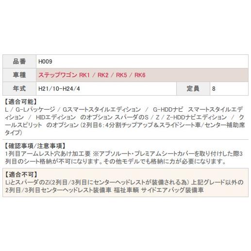 ステップワゴン シートカバー RK1/RK2/RK5/RK6 ベレッツァ ベーシック アルファ α 3列車 H009 シート 内装 :aafn6039ahar:掘り出し物ゲット 1号店 ...