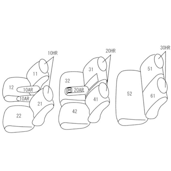 Clazzio クラッツィオ シートカバー オデッセイ RB1 RB2 アクセント Accent EH-0429 シート 内装 : 掘り出し物ゲット 1号店 - 通販 - Yahoo!ショッピング