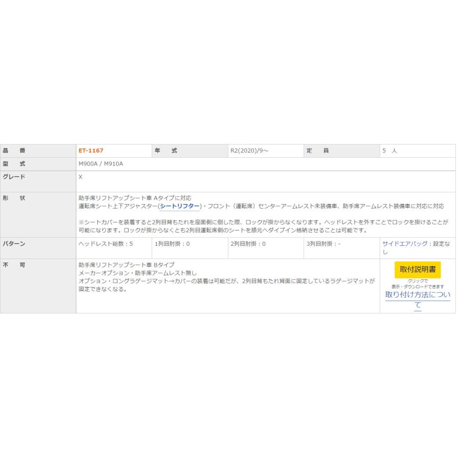クラッツィオ シートカバー ルーミー M900A M910A ライン L ET-1167 シート 内装 : 掘り出し物ゲット 1号店 - 通販 - Yahoo!ショッピング