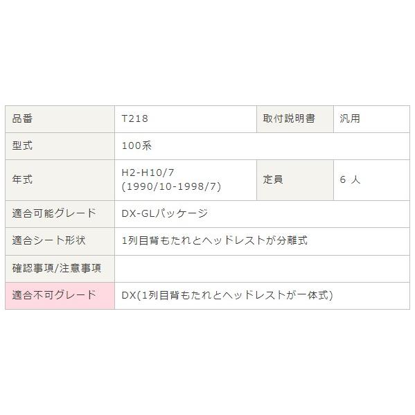 ハイエース シートカバー 100系 ベレッツァ カジュアルG 2列車 T218 シート 内装 : 掘り出し物ゲット 1号店 - 通販 ...