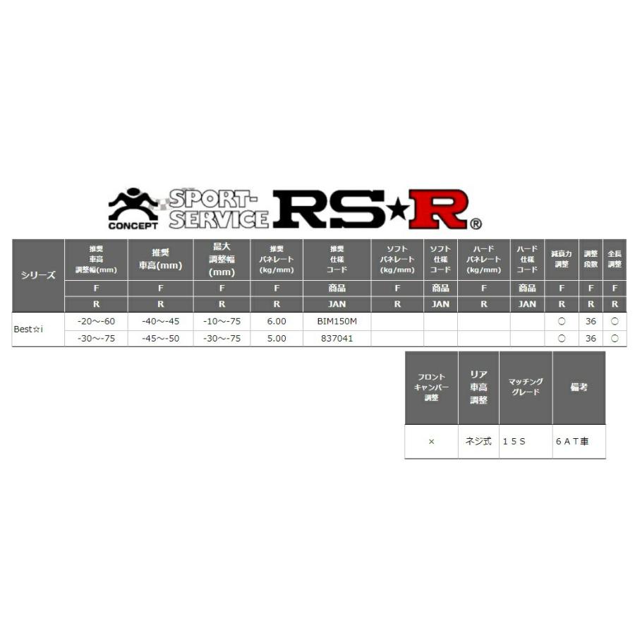 RSR マツダ3 ファストバック BP5P 車高調 リア車高調整: ネジ式 BIM150M RS-R Best-i ベストi : 掘り出し物ゲット 1号店 - 通販 - Yahoo!ショッピング
