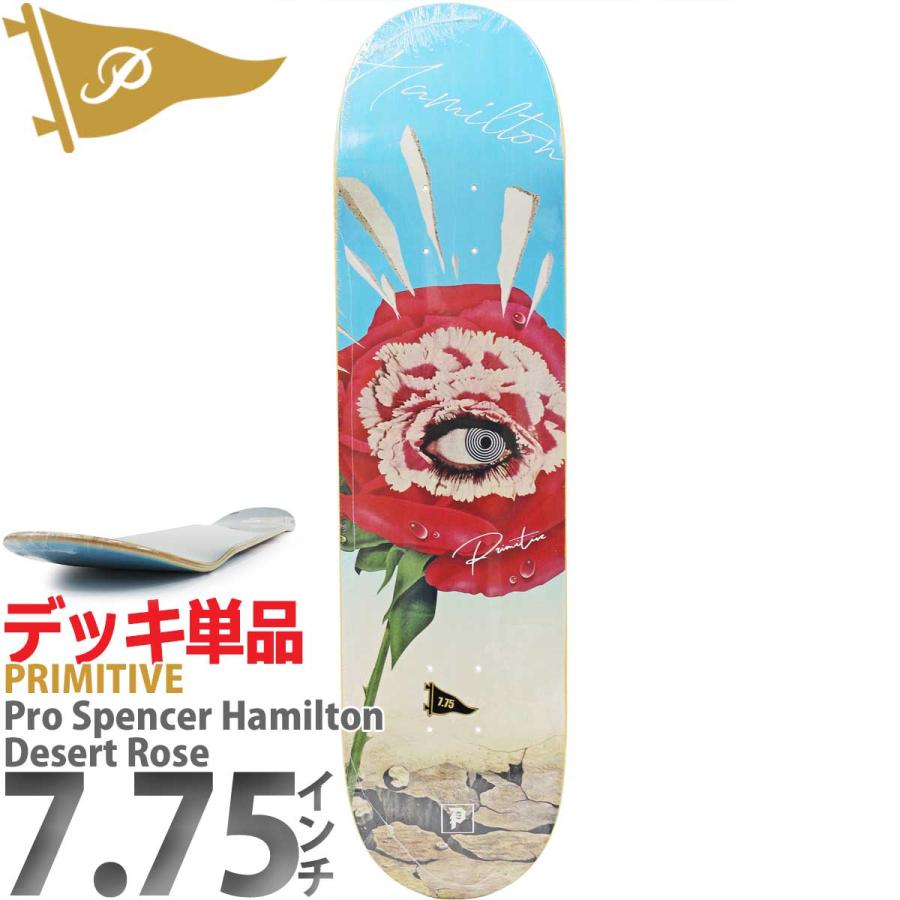 PRIMITIVE（プリミティブ） 7.75インチ スケボー デッキ Primitive Skateboard Desert Rose ...