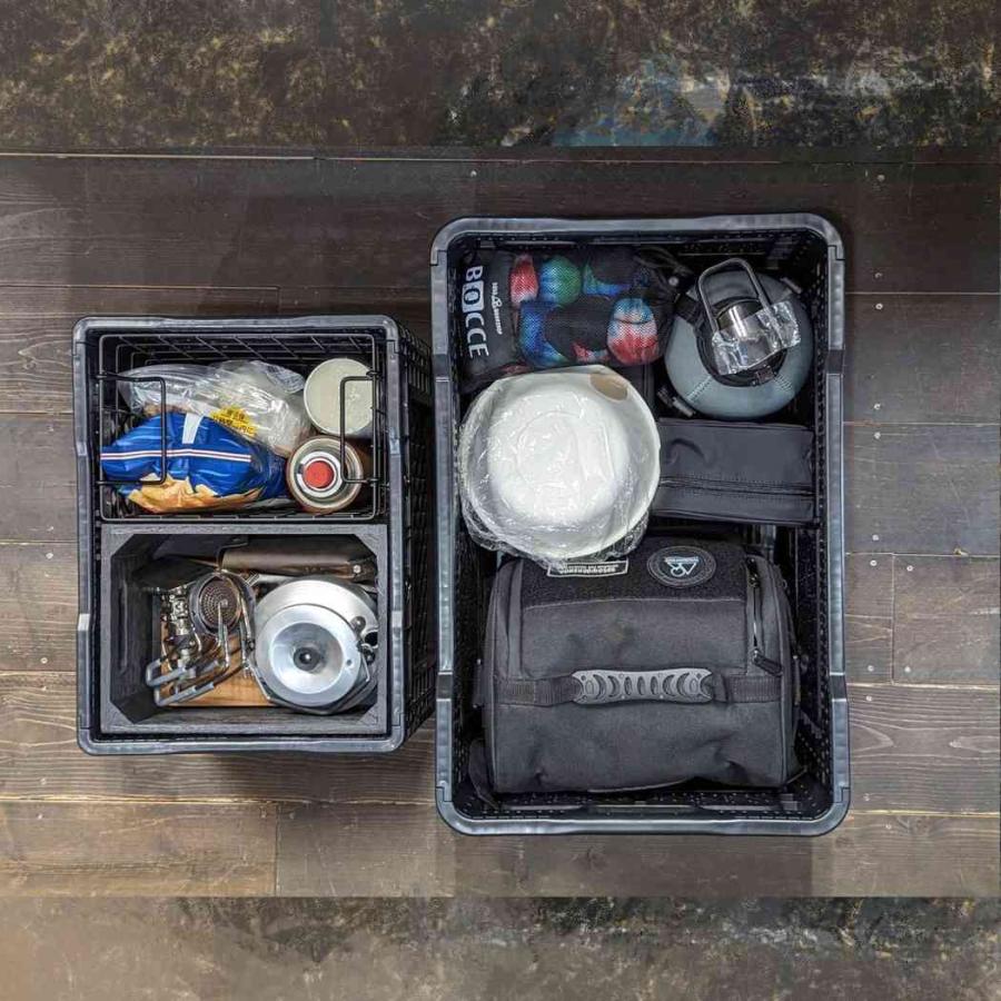 5050WORKSHOP 5050workshop SOLID FOLDING CONTAINER 48L 折り畳み式 コンテナ マルチケース テーブル チェア アウトドア キャンプ ボックス ...