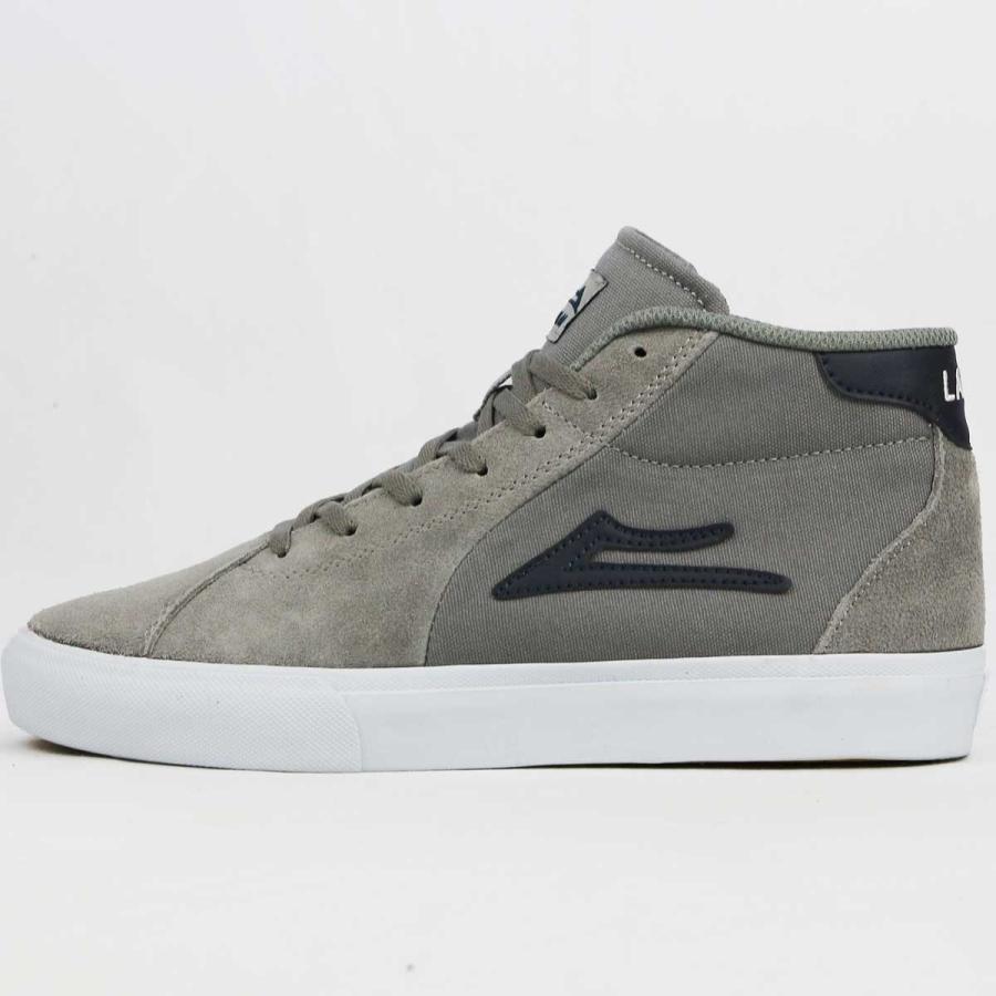 LAKAI ラカイ 25.5-26cm フラコ2ミッド グレー ネイビー スエード Lakai Flaco 2 Mid Suede スケボー ...