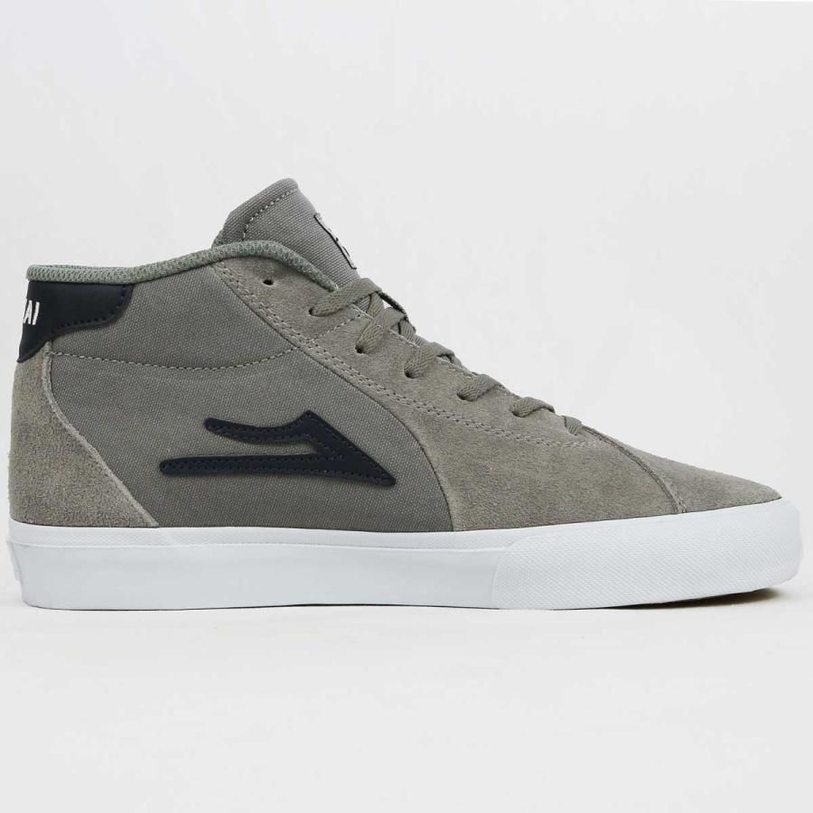 LAKAI ラカイ 25.5-26cm フラコ2ミッド グレー ネイビー スエード Lakai Flaco 2 Mid Suede スケボー ...