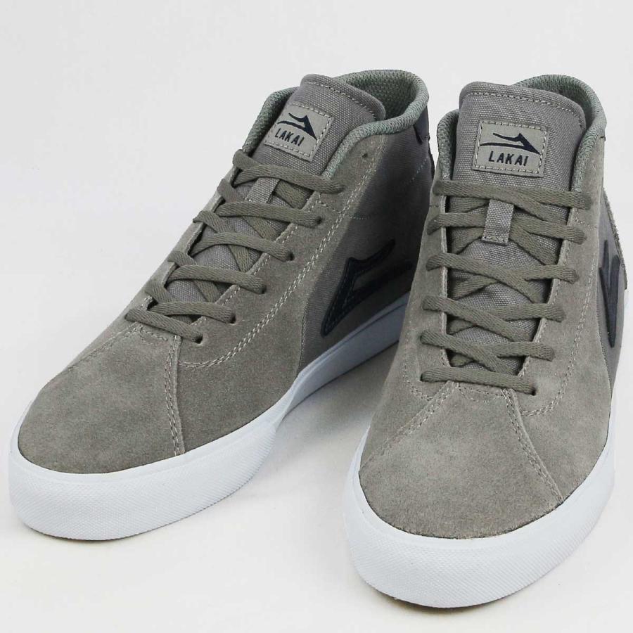 LAKAI ラカイ 25.5-26cm フラコ2ミッド グレー ネイビー スエード Lakai Flaco 2 Mid Suede スケボー ...