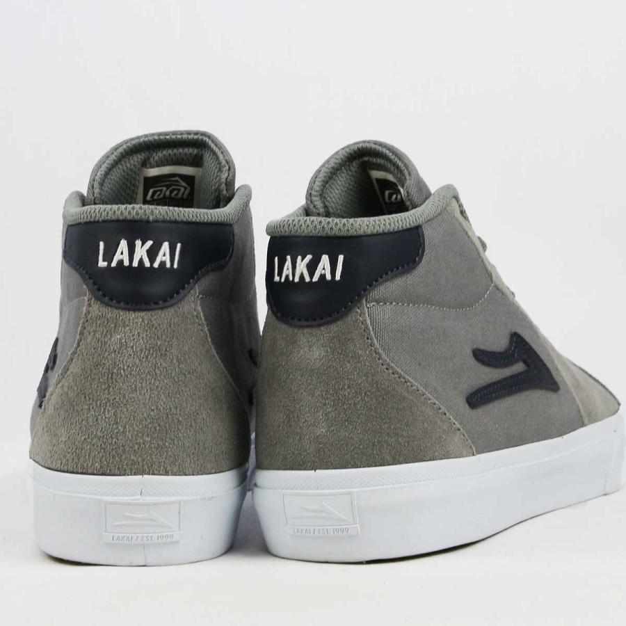 LAKAI ラカイ 25.5-26cm フラコ2ミッド グレー ネイビー スエード Lakai Flaco 2 Mid Suede スケボー ...