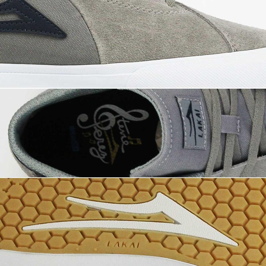 LAKAI ラカイ 25.5-26cm フラコ2ミッド グレー ネイビー スエード Lakai Flaco 2 Mid Suede スケボー ...