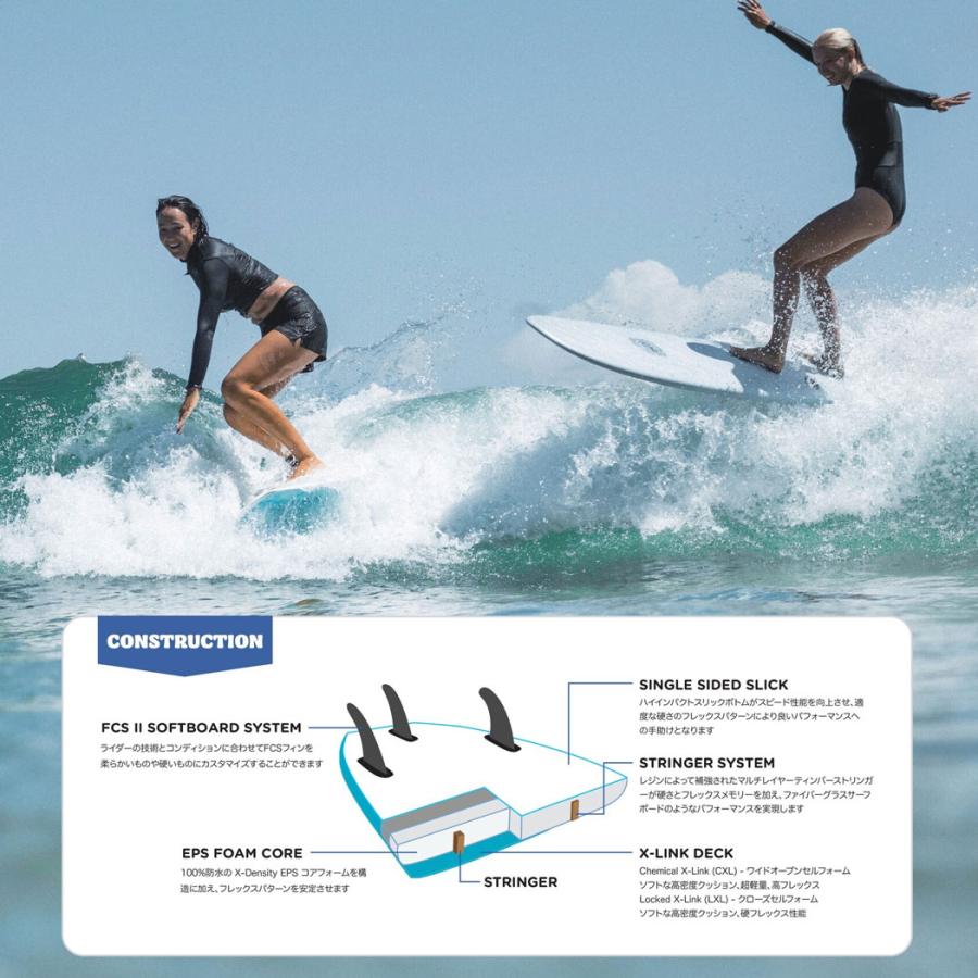 FCS 値下げ 送料無料 SOFTECH ソフテック ソフトボード サーフボード フィン付き ボンバー クレイ ダスティーレッド Bomber GLAY DUSTY/RED 6,4 : カット ...