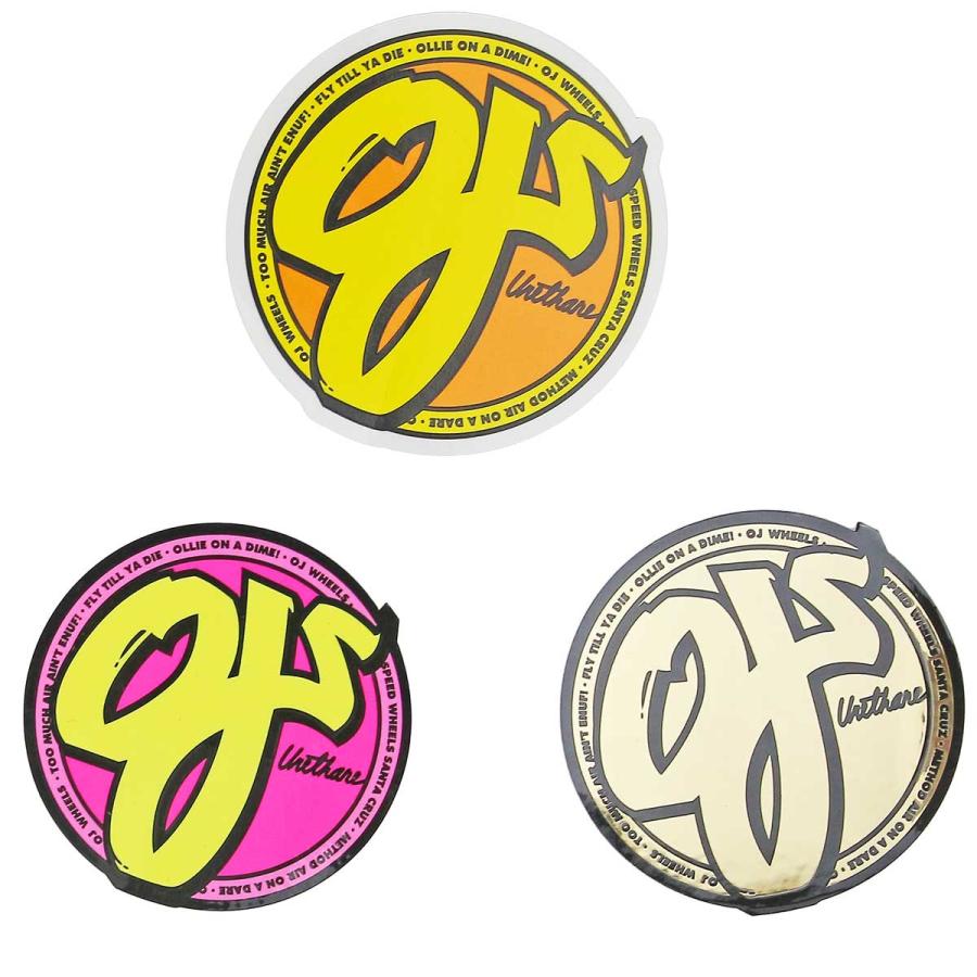 オージェイ スケボー ステッカー ロゴ 8x8cm OJ Wheels Logo Sticker スケートボード スケボーステッカーストリート ...