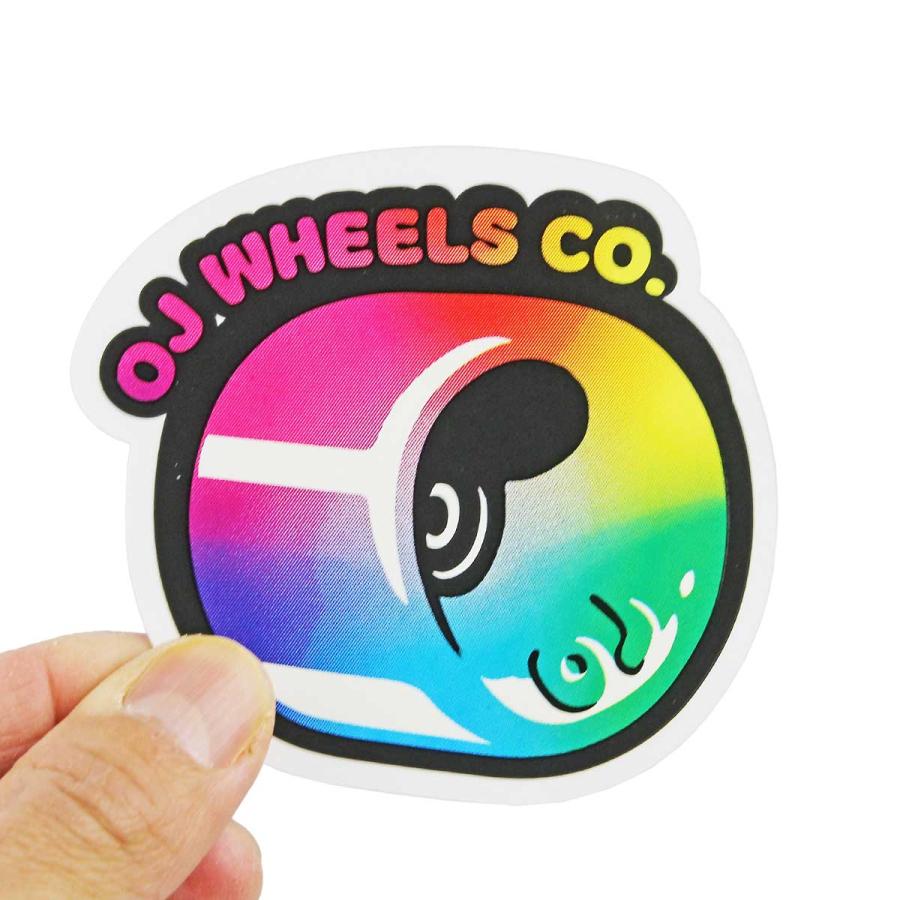 SANTA CRUZ オージェイ スケボー ステッカー 9x8.5cm OJ Wheels Hot Juice Fade Sticker ...