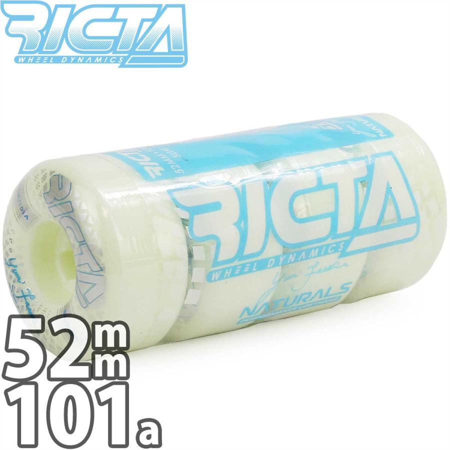 リクタ 52mm 101a スケボー ウィール Ricta Wheels Pro Facchini Reflective 白 スケートボード タイヤ ブランド スケボーウィール : カット ...