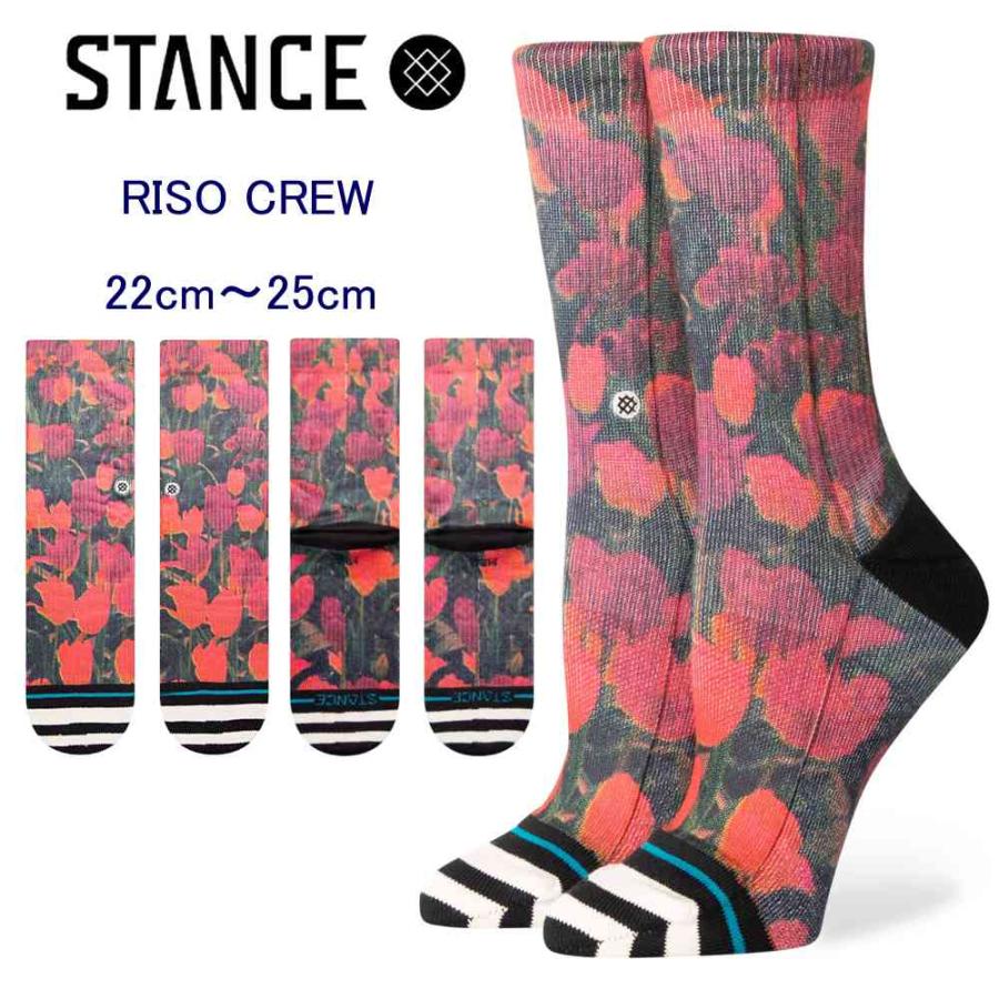 STANCE SOCKS RISO CREW ZE WOMENS BOYD 特選ヒョウ柄 メンズ レディース 22-29.0cm ギフト 男性 ...