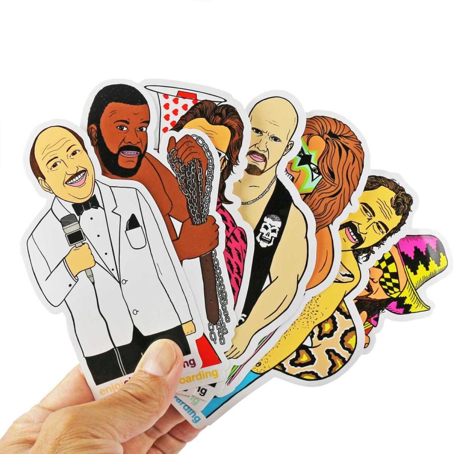 enjoi エンジョイ スケボー ステッカー Enjoi Skateboards WWE Body Slam Sticker スケートボード ...