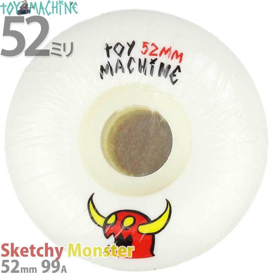 TOY MACHINE スケボーウィール 52mm 99a トイマシーン ハード スケッチ モンスター Toy Machine Sketchy Monster Skateboard ...