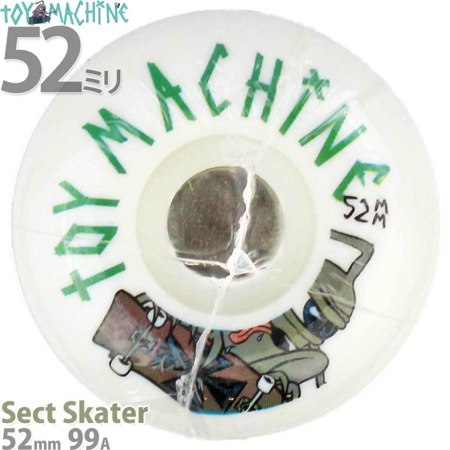 TOY MACHINE スケボーウィール 52mm 99a トイマシーン ハード セクトスケーター Toy Machine Sect Skater Skateboard スケートボード ...