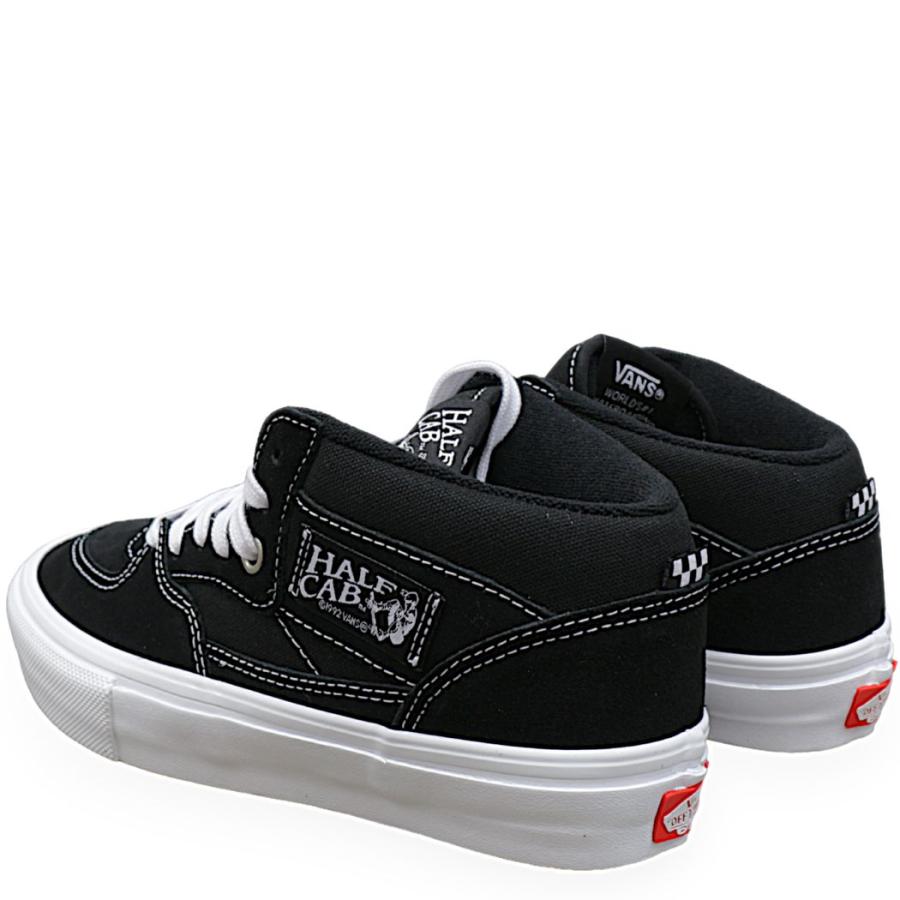 VANS USA企画 バンズ ハーフキャブ スエード シューズ Vans HALF CAB SKATE Black/White スケートボード スケボー 靴 スニーカー : カットバック ...