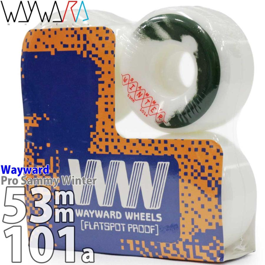 ウェイワード 53mm 101a スケボー ウィール Wayward Pro Sammy Winter Funnel Shape Wheels プロ コニカル ハード ストリート パーク ...