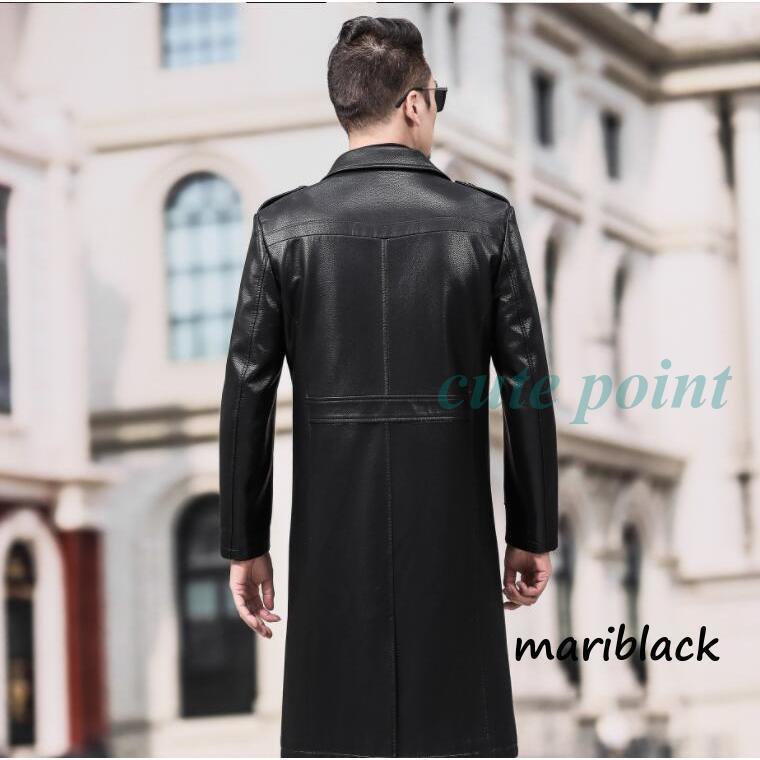 革ジャン 本革 革コート メンズ ロング 裏起毛 レザージャケット