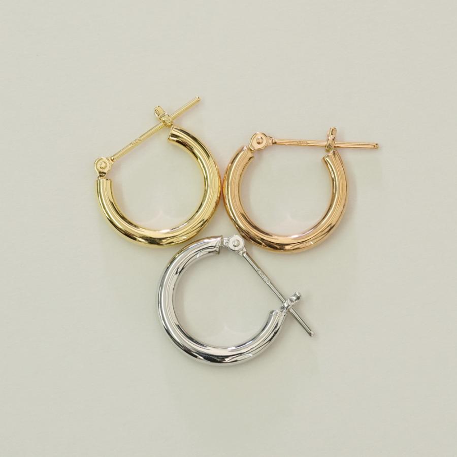 K18 ピアス 太さ2mm 直径13mm パイプ フープ 18金 YG PG WG 18K 金属アレルギー ゴールド : ジュエリーキュートラル - 通販 - Yahoo!ショッピング