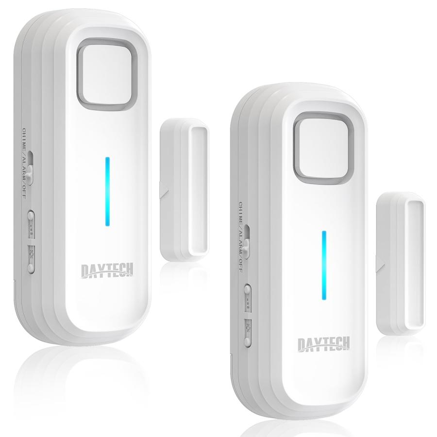 DAYTECH 窓 ドア開閉センサー 4段階 音量調節 玄関チャイム 冷蔵庫の閉め忘れ対策 防犯アラーム 2個（遅延アラーム） : カッティングエッジ - 通販 - Yahoo!ショッピング