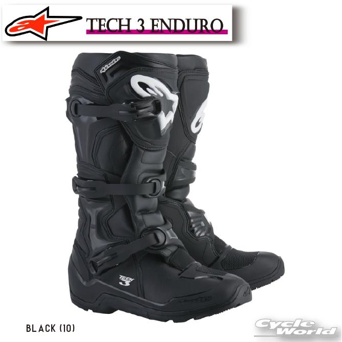 アルパインスターズ 正規品〔Alpinestars〕 2013118 TECH 3 ENDURO ＜BLACK＞ 10 ブラック テック3 エンデューロ MX トライアル オフロード 【バイク ...