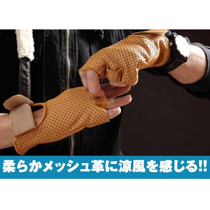 DEGNER 正規品〔DEGNER〕 TG-28MH 洗えるメッシュハーフレザーグローブ 牛革 本革 LEATHER 洗濯可能 手洗い 革手袋 デグナー 【バイク用品】 : サイクルワールド ...