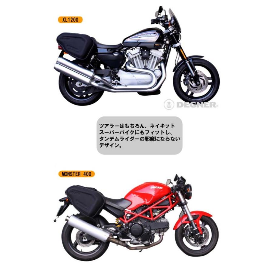 DEGNER 正規品〔DEGNER〕 NB-37 スポーツダブルバッグ 《容量：片側18〜25L》 アメリカン スーパースポーツ 汎用 ツーリング キャンプ 鞄 デグナー 【バイク用品 ...