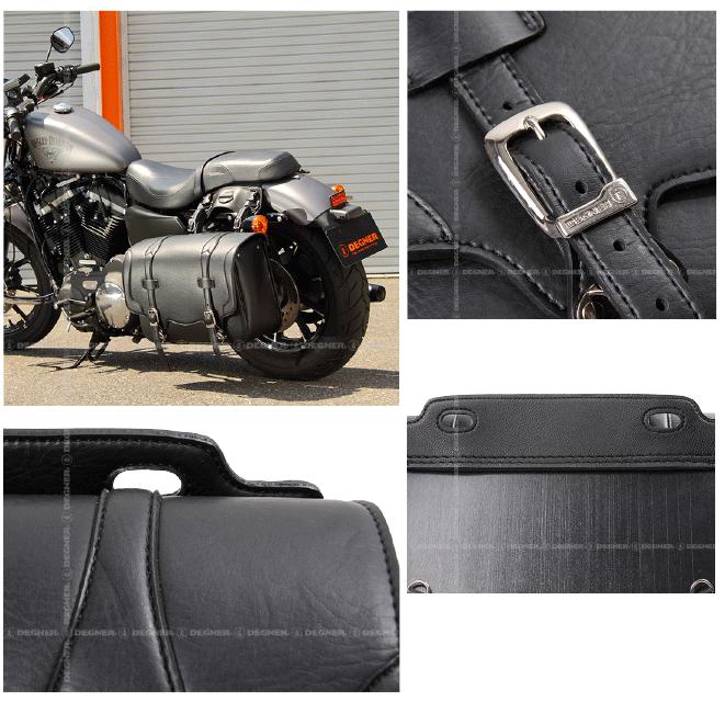 正規品〔DEGNER〕 DSB-3 シンセティックレザーサドルバッグ 《容量:22L》 レインカバー付き ツーリング 街乗り デグナー 【バイク用品】 :DSB-3-6:サイクルワールド ...