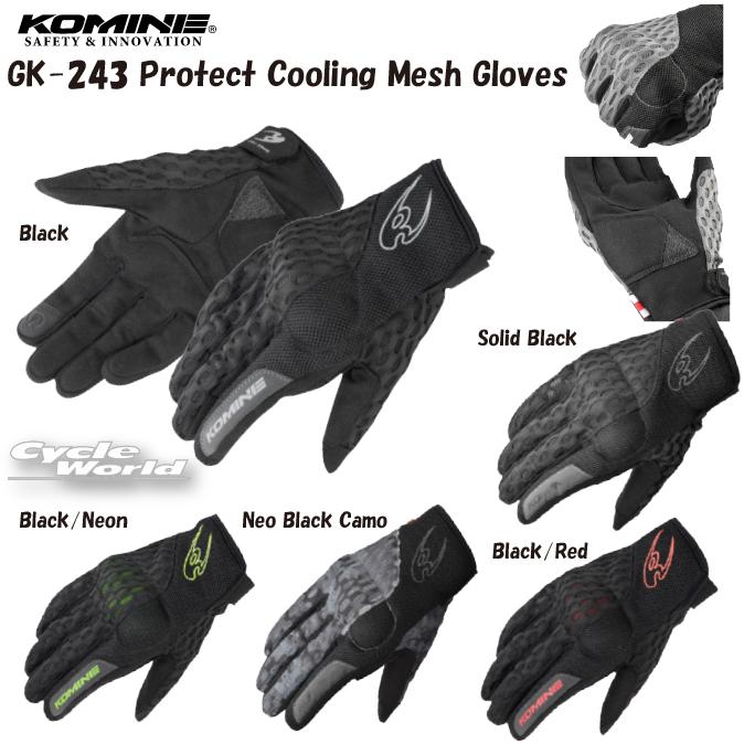 コミネ 正規品〔KOMINE〕 GK-243 プロテクトクーリング メッシュグローブ ソフトナックルガード 通気性 軽量 ケプロテック 春夏 ツーリング 【バイク用品】 : サイクルワールド ...