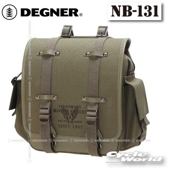 DEGNER 正規品〔DEGNER〕 NB-131 ミリタリーテイストナイロンサドルバッグ MILITARY カーキ NB-131-KK アメリカン サイドバッグ ハーレー デグナー 【バイク ...