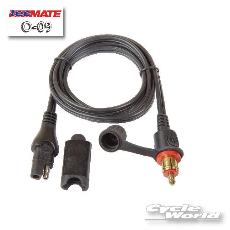 OptiMATE 正規品〔TecMate〕 O-09 ヘラーソケット Pケーブル オス 120cm DIN/12V BMW テックメイト オプティメイト 岡田 【バイク用品】 : サイクル ...