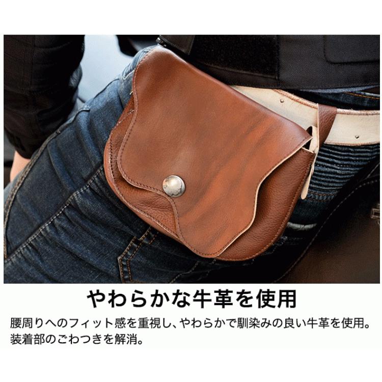 DEGNER 正規品〔DEGNER〕 W-104 レザーサブポケットバッグ LEATHER SUB POCKET BAG バッグ 牛革 小さめ デグナー ツーリング 【バイク用品 ...
