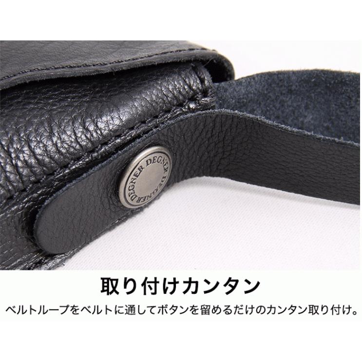 DEGNER 正規品〔DEGNER〕 W-104 レザーサブポケットバッグ LEATHER SUB POCKET BAG バッグ 牛革 小さめ デグナー ツーリング 【バイク用品 ...