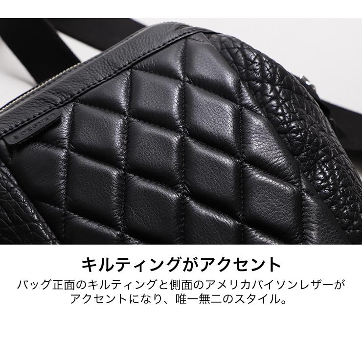 【DEGNER】 W-117 アメリカバイソンレザーボディーバッグ Leather Body Bag タスマン 牛革 鞄 ツーリング ホルスターバッグ デグナー【バイク用品】 :W-117-6 ...