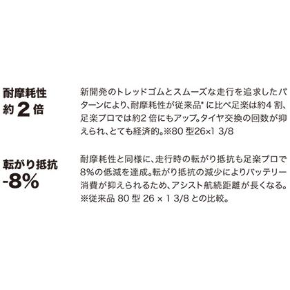 (春得セール)IRC(井上ゴム) 81型 足楽プロ アシラクPRO WO24x1-1/2 電動アシスト車用タイヤ・チューブセット(1本巻 ...