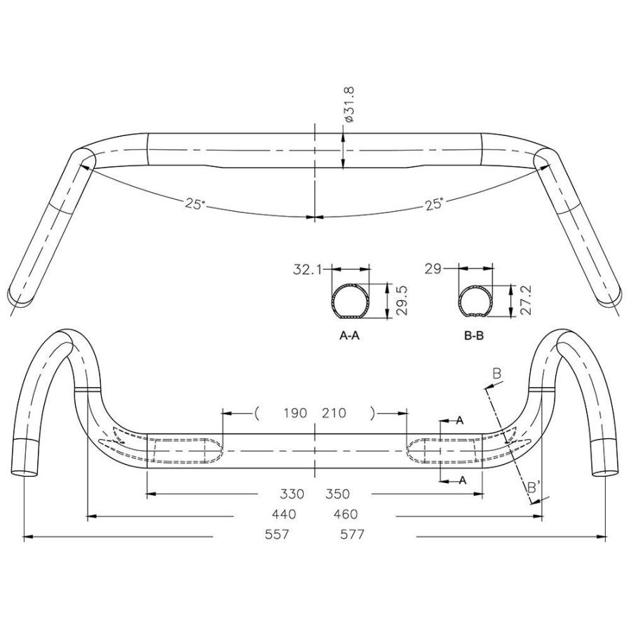 (特セール)トムソン(THOMSON) ALLOY DROP BARS DIRT ハンドルバー(31.8) : サイクルヨシダYahoo!店 ...