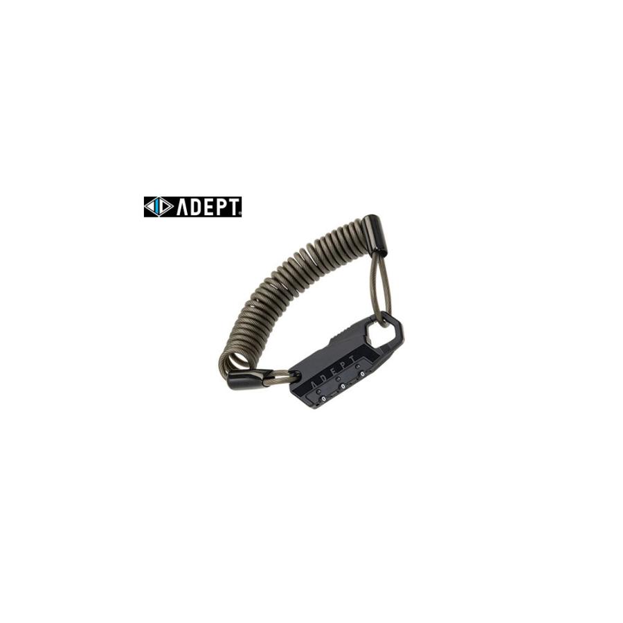 (春得セール)アデプト（ADEPT） M318 ダイヤル式コイルケーブルロック 3.5×1800mm : サイクルヨシダYahoo!店 ...