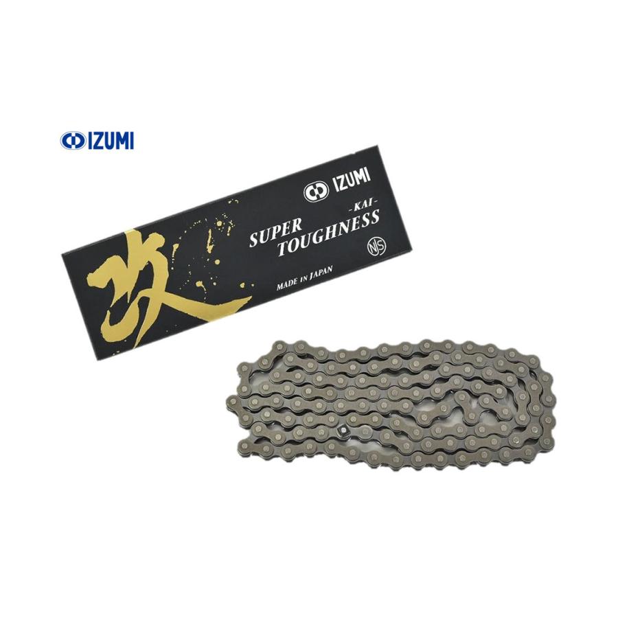 (春得セール)イズミ(IZUMI） SUPER TOUGHNESS KAI 1/2x1/8 チェーン（106L）NJS : サイクルヨシダYahoo!店 - 通販 - Yahoo!ショッピング
